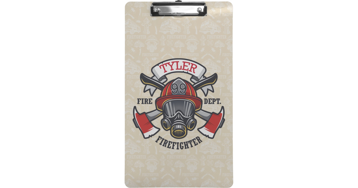 Custom Firefighter Clipboard (Legal Size) (Personalized) | YouCustomizeIt