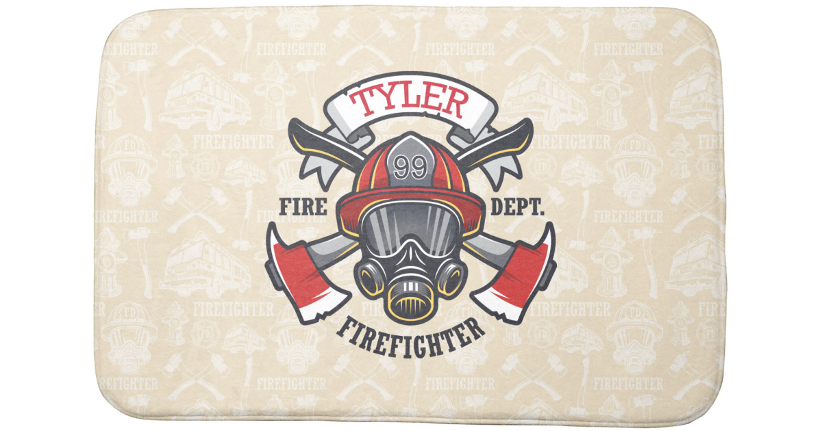 Custom Firefighter Dish Drying Mat (Personalized) | YouCustomizeIt