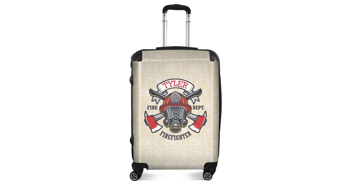 Custom Firefighter Suitcase - 24" Medium - Checked (Personalized ...