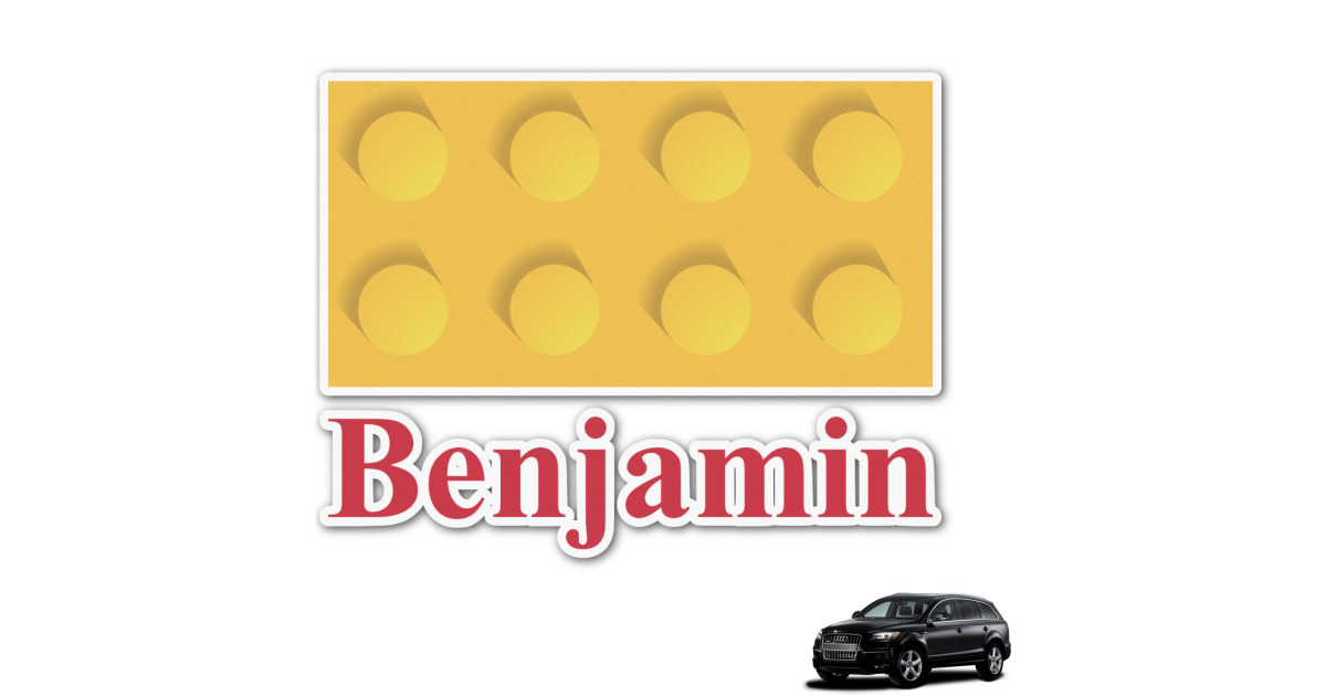 Custom Building Blocks Graphic Car Decal (Personalized) | YouCustomizeIt