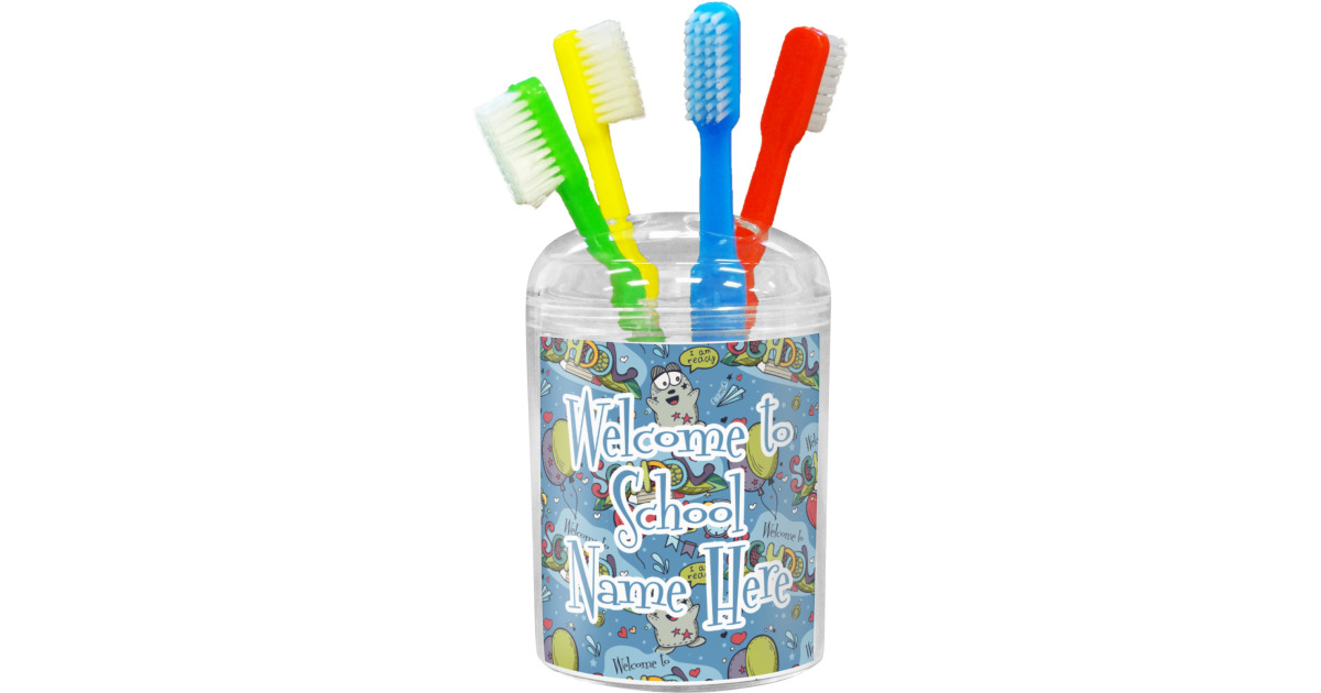 Custom Welcome to School Toothbrush Holder (Personalized) | YouCustomizeIt