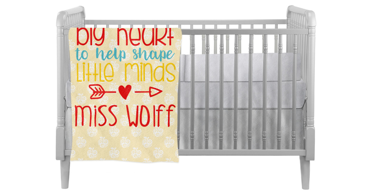 Custom Teacher Gift Crib Comforter / Quilt (Personalized) | YouCustomizeIt