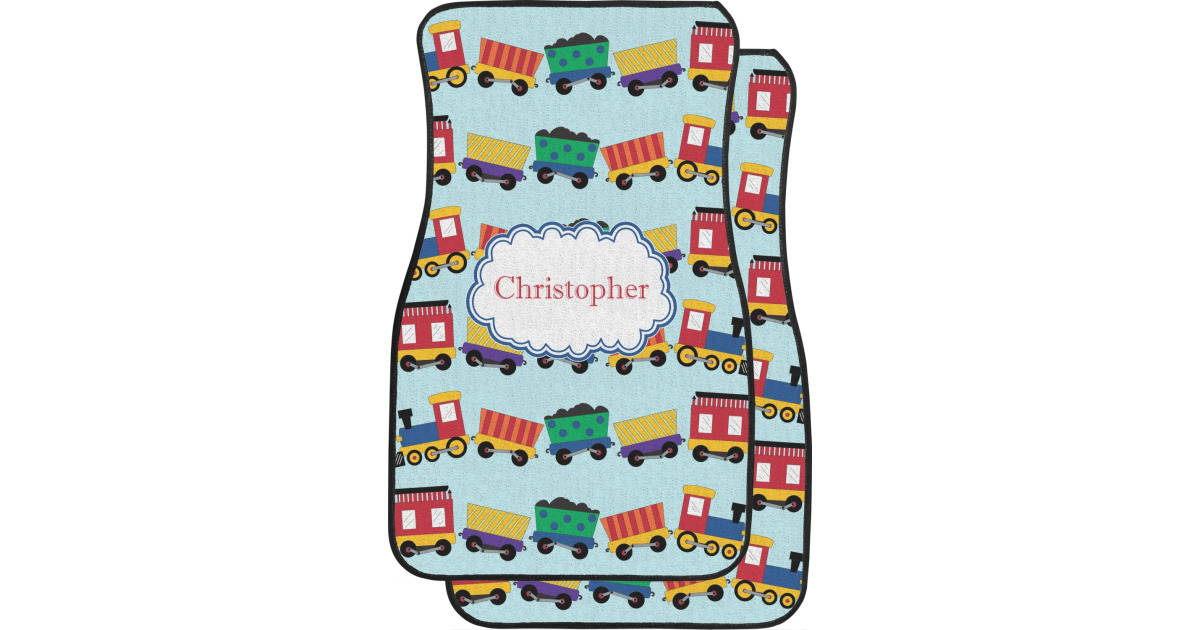 Custom Trains Car Floor Mats (Personalized) | YouCustomizeIt