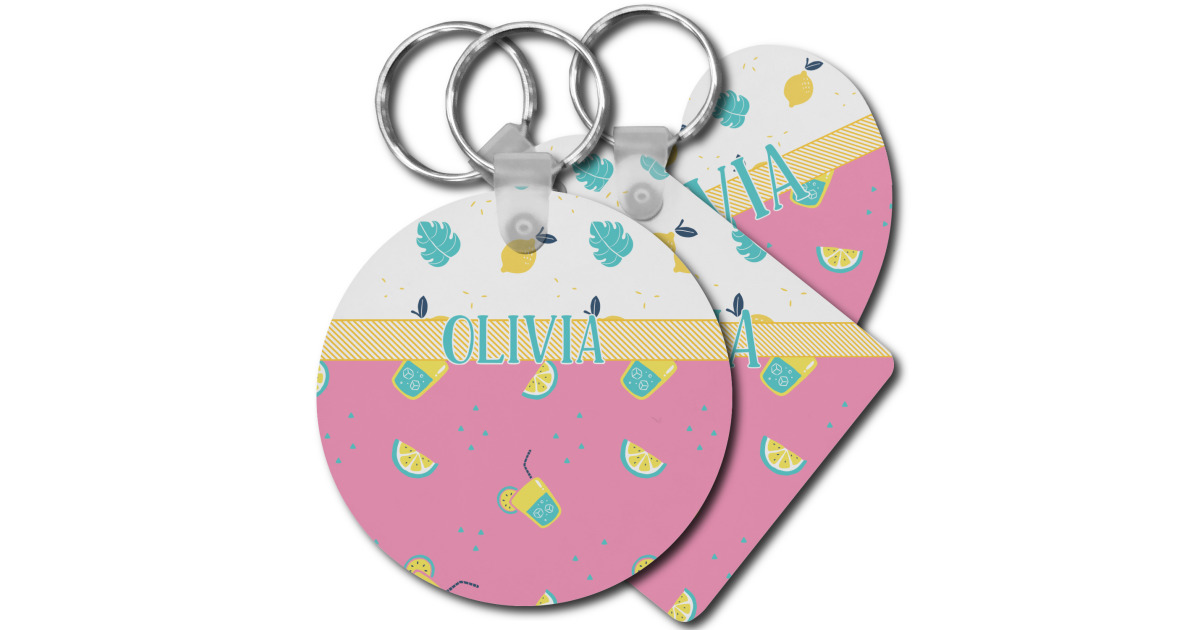 Custom Summer Lemonade Plastic Keychain (Personalized) | YouCustomizeIt