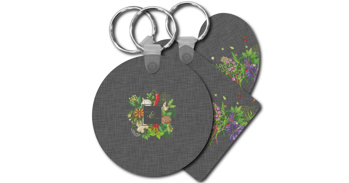 Custom Herbs & Spices Plastic Keychain | YouCustomizeIt