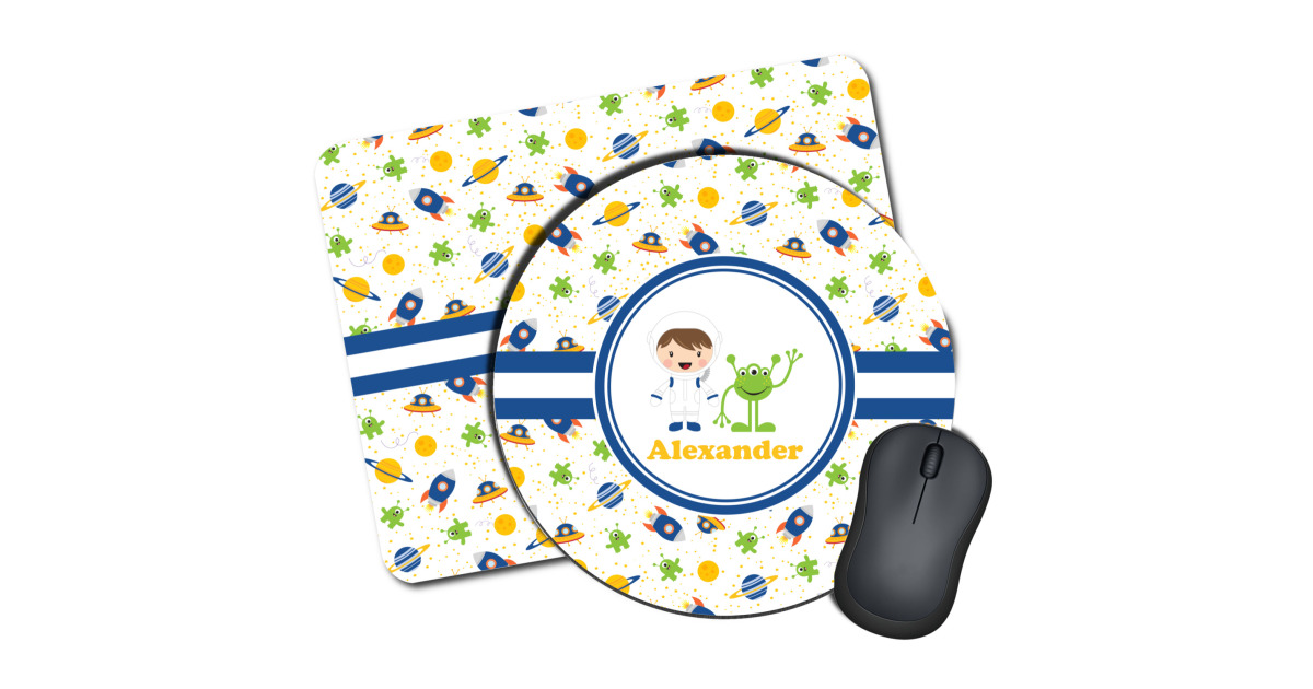 Custom Boy's Space Themed Mouse Pad (Personalized) | YouCustomizeIt