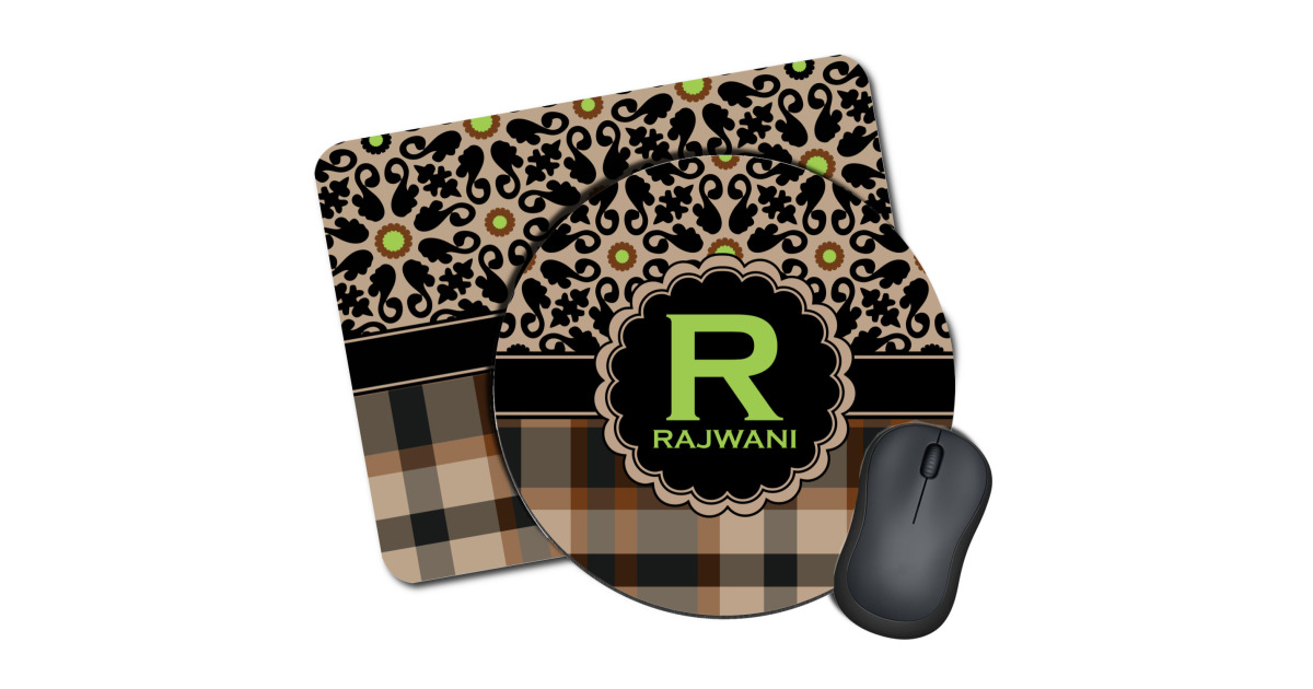 Custom Moroccan Mosaic & Plaid Mouse Pad (Personalized) | YouCustomizeIt