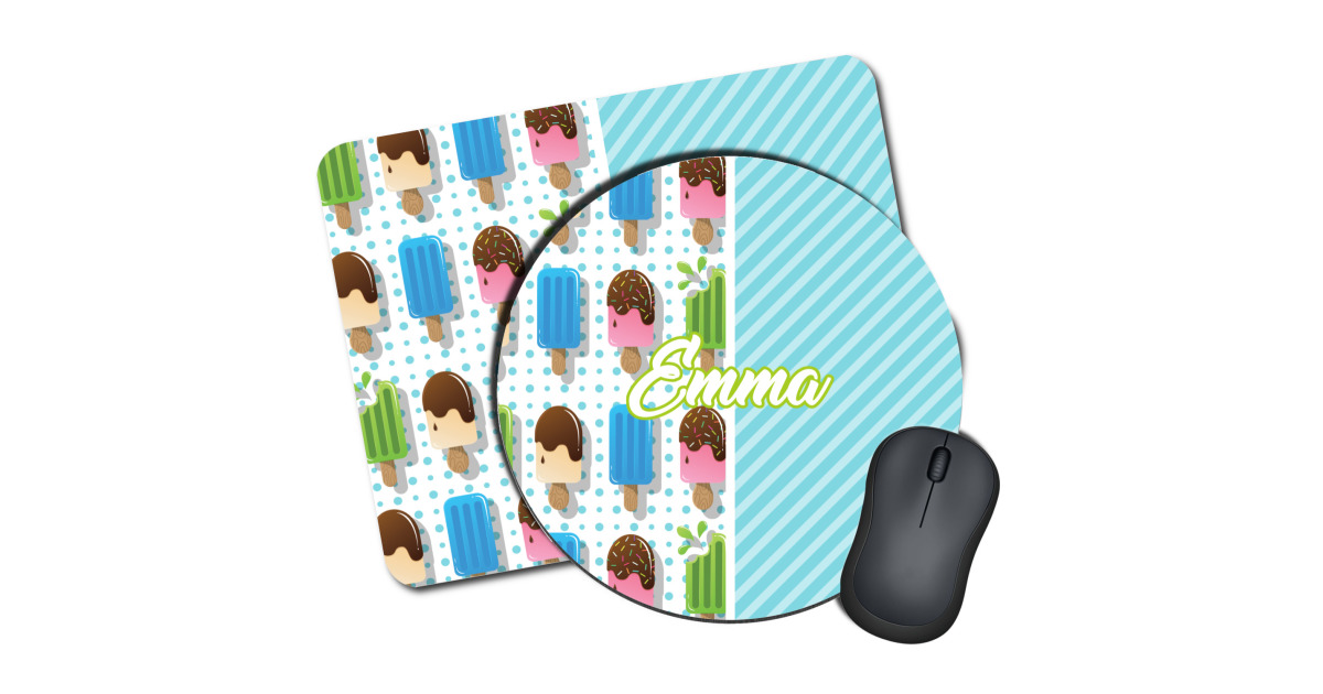 Custom Popsicles and Polka Dots Mouse Pad (Personalized) | YouCustomizeIt