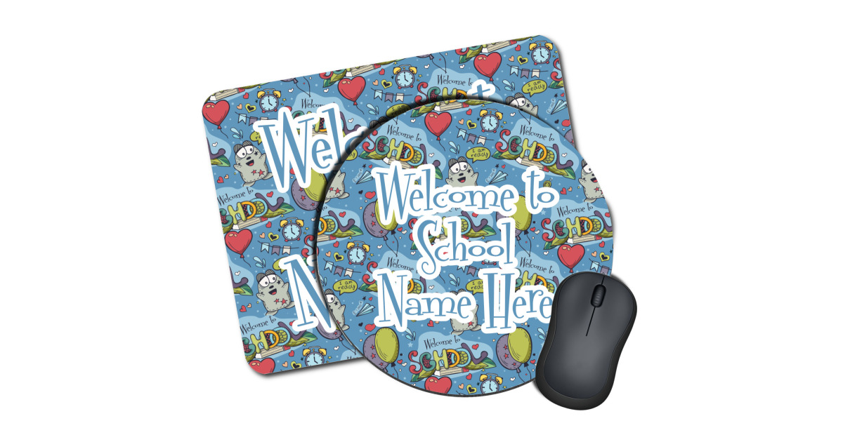 Custom Welcome to School Mouse Pad (Personalized) | YouCustomizeIt