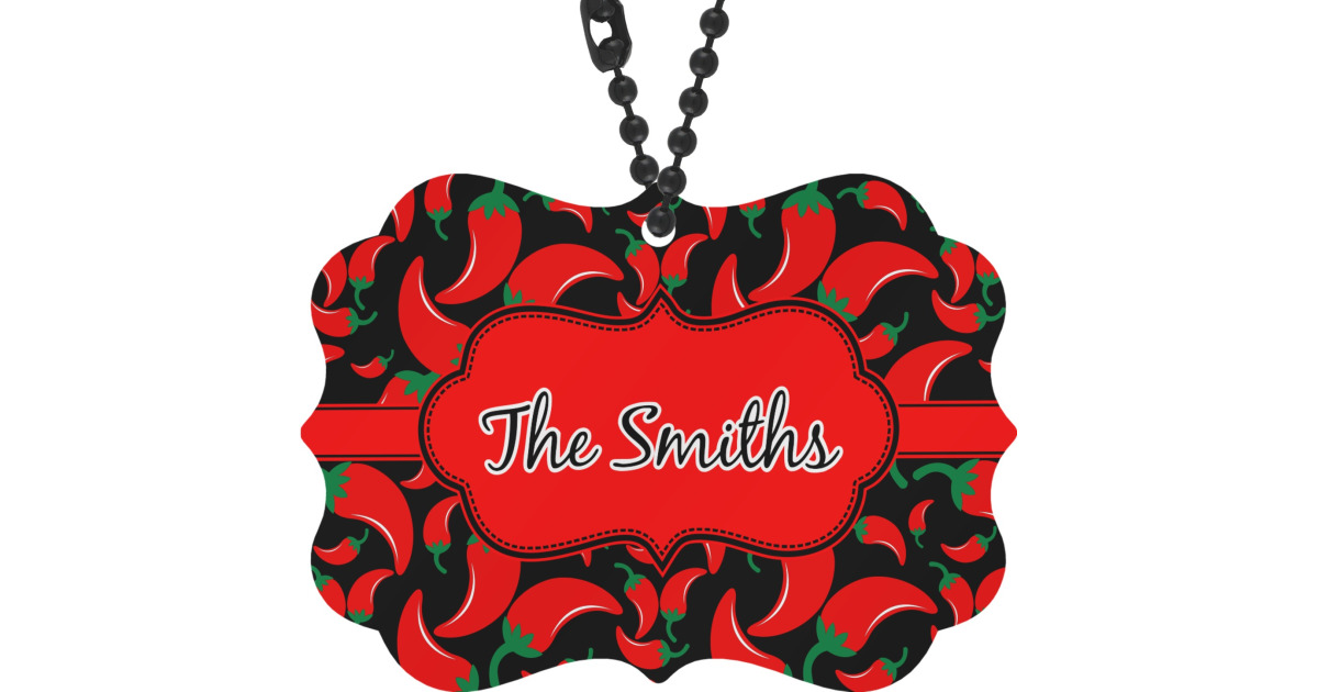 Custom Chili Peppers Rear View Mirror Decor (Personalized) | YouCustomizeIt