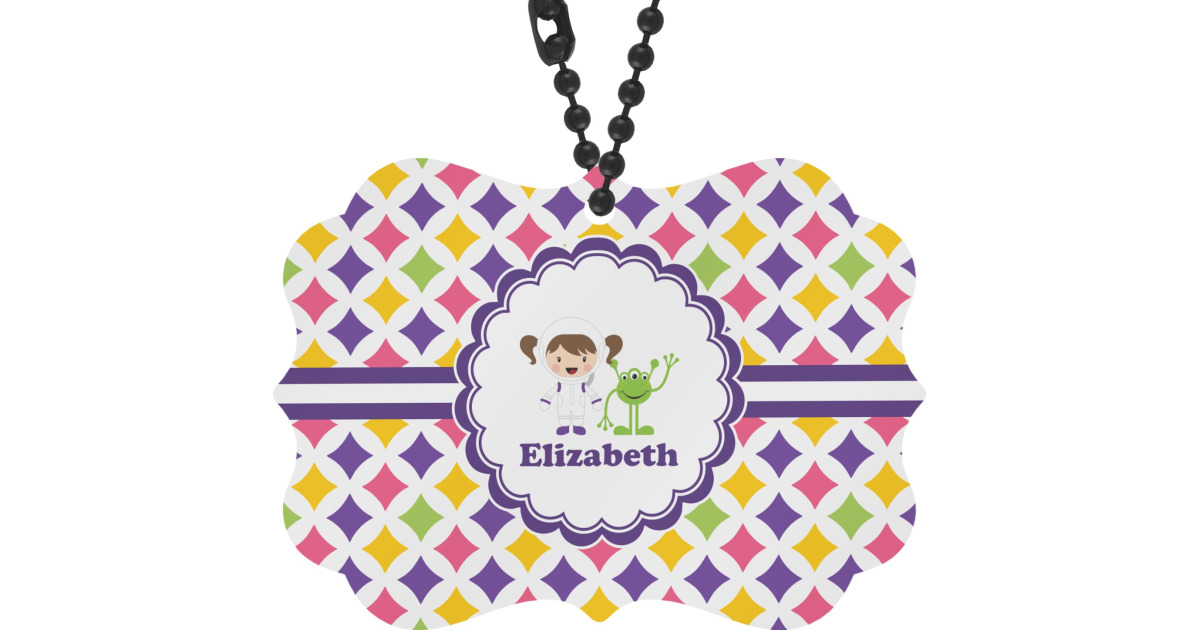 Custom Girls Astronaut Rear View Mirror Decor (Personalized ...