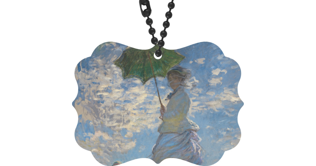 Custom Promenade Woman by Claude Monet Rear View Mirror Decor ...