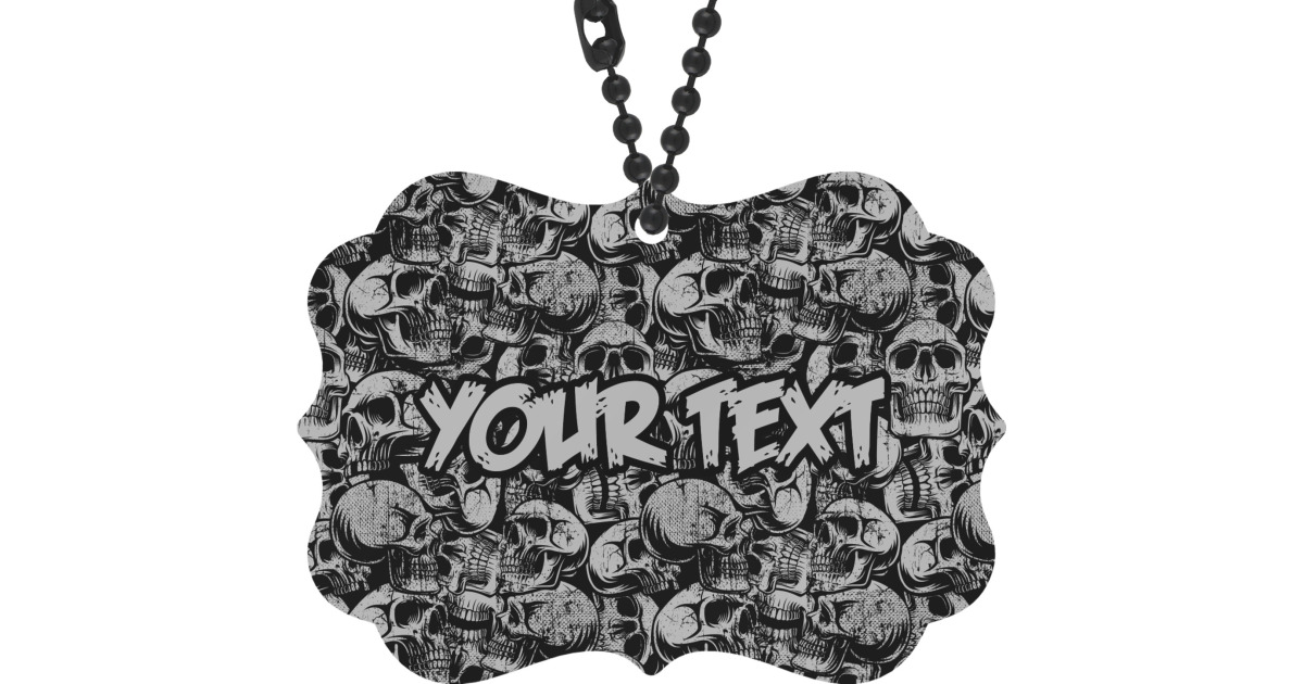 Custom Skulls Rear View Mirror Decor (Personalized) | YouCustomizeIt