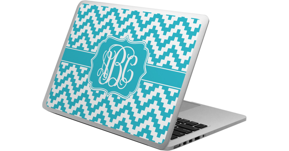 Custom Pixelated Chevron Laptop Skin - Custom Sized (Personalized ...