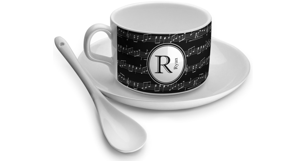 Custom Musical Notes Tea Cup (Personalized) | YouCustomizeIt