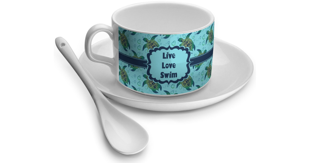 Custom Sea Turtles Tea Cup | YouCustomizeIt