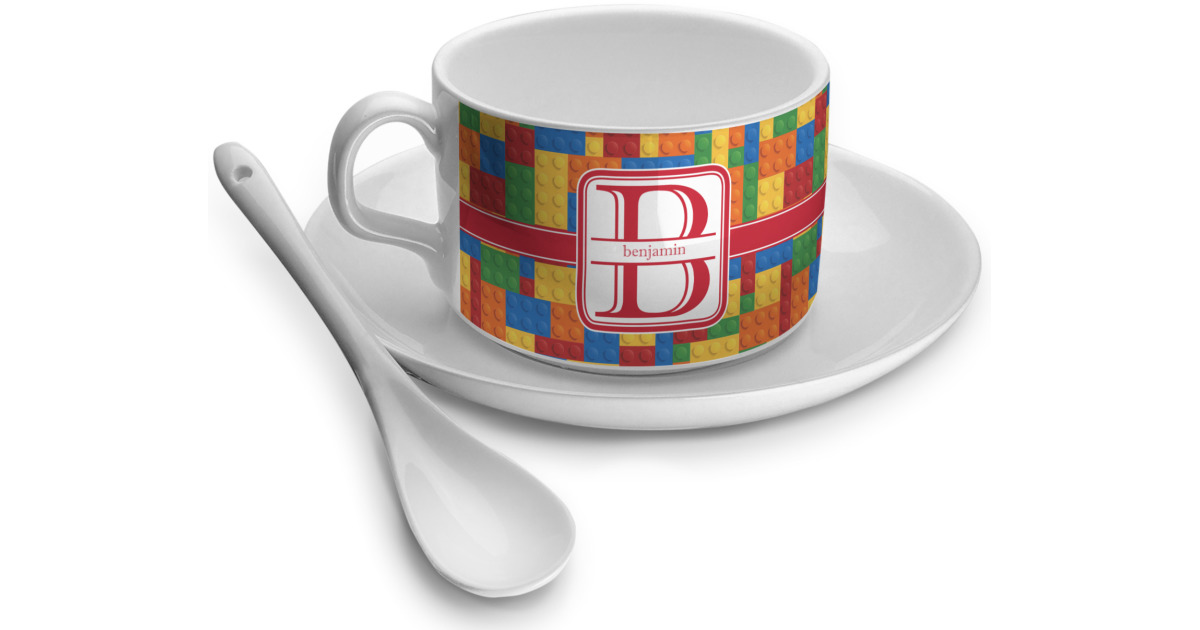Custom Building Blocks Tea Cup (Personalized) | YouCustomizeIt