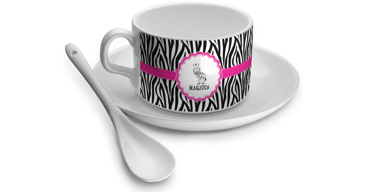 Custom Zebra Tea Cup (Personalized) | YouCustomizeIt