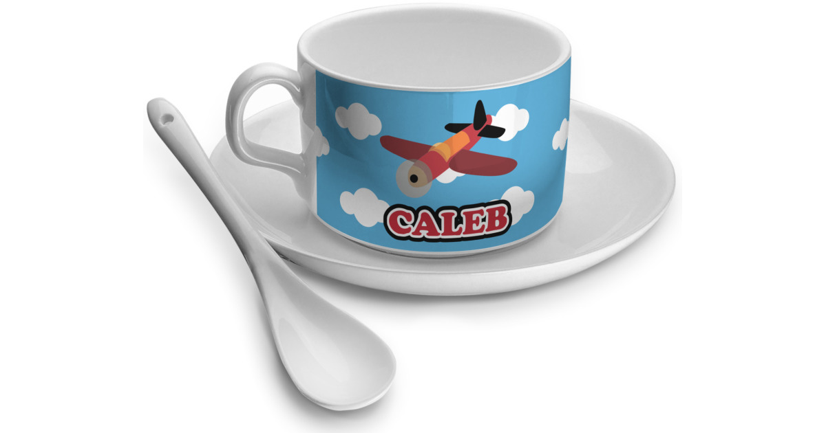 Custom Airplane Tea Cup (Personalized) | YouCustomizeIt
