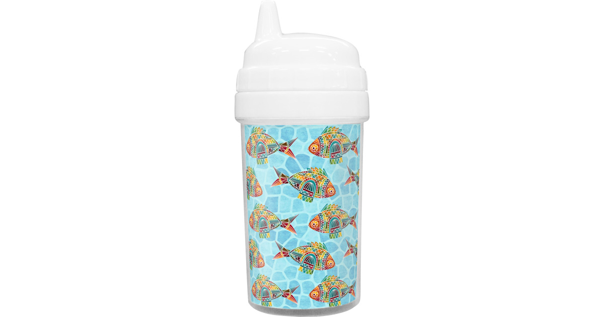 Custom Mosaic Fish Sippy Cup | YouCustomizeIt