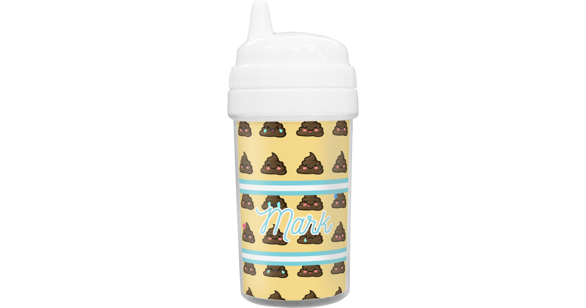 Custom Poop Emoji Sippy Cup (Personalized) | YouCustomizeIt