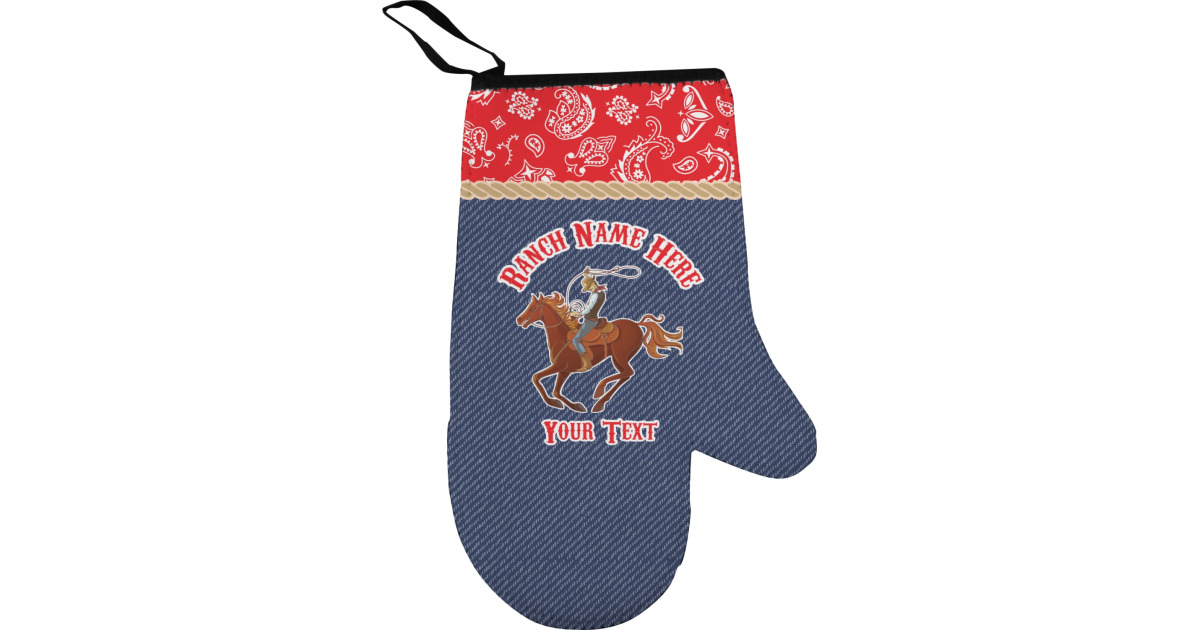 Custom Western Ranch Oven Mitt (Personalized) | YouCustomizeIt