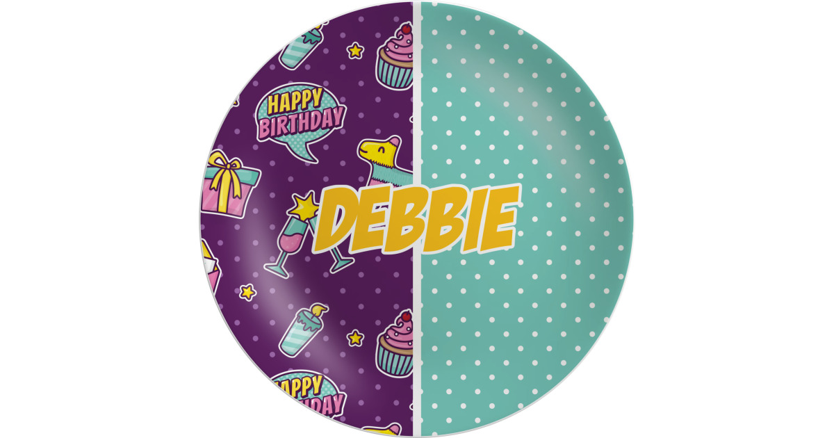 Custom Pinata Birthday Melamine Plate (Personalized) | YouCustomizeIt