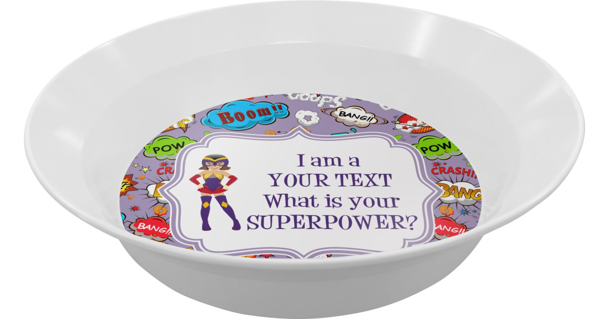 Custom What is your Superpower Melamine Bowl (Personalized ...