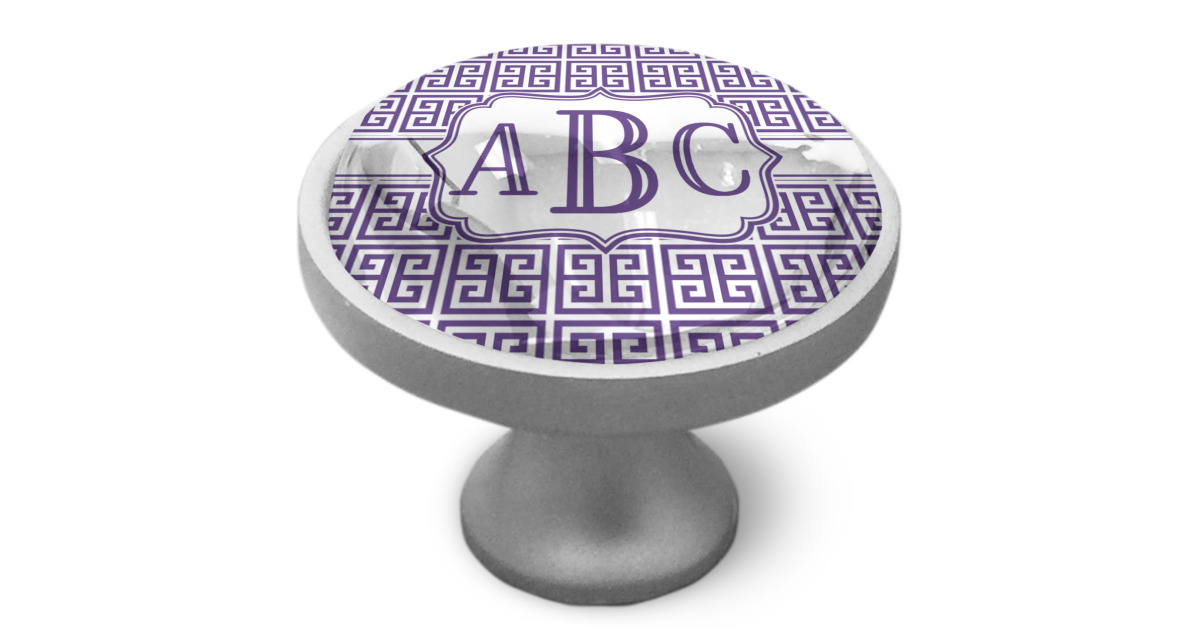 Custom Greek Key Cabinet Knob (Personalized) | YouCustomizeIt