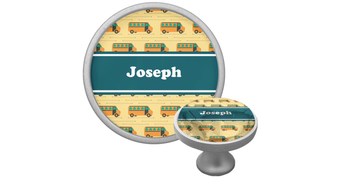 Custom School Bus Cabinet Knob (Personalized) | YouCustomizeIt