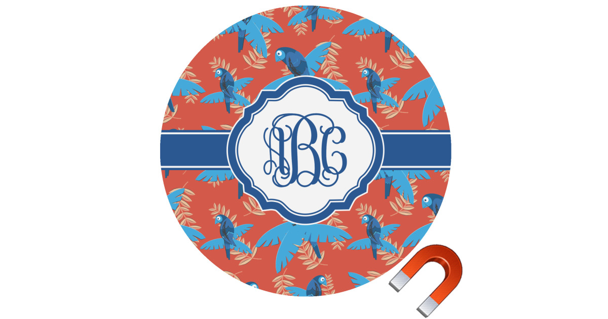 Custom Blue Parrot Car Magnet (Personalized) | YouCustomizeIt