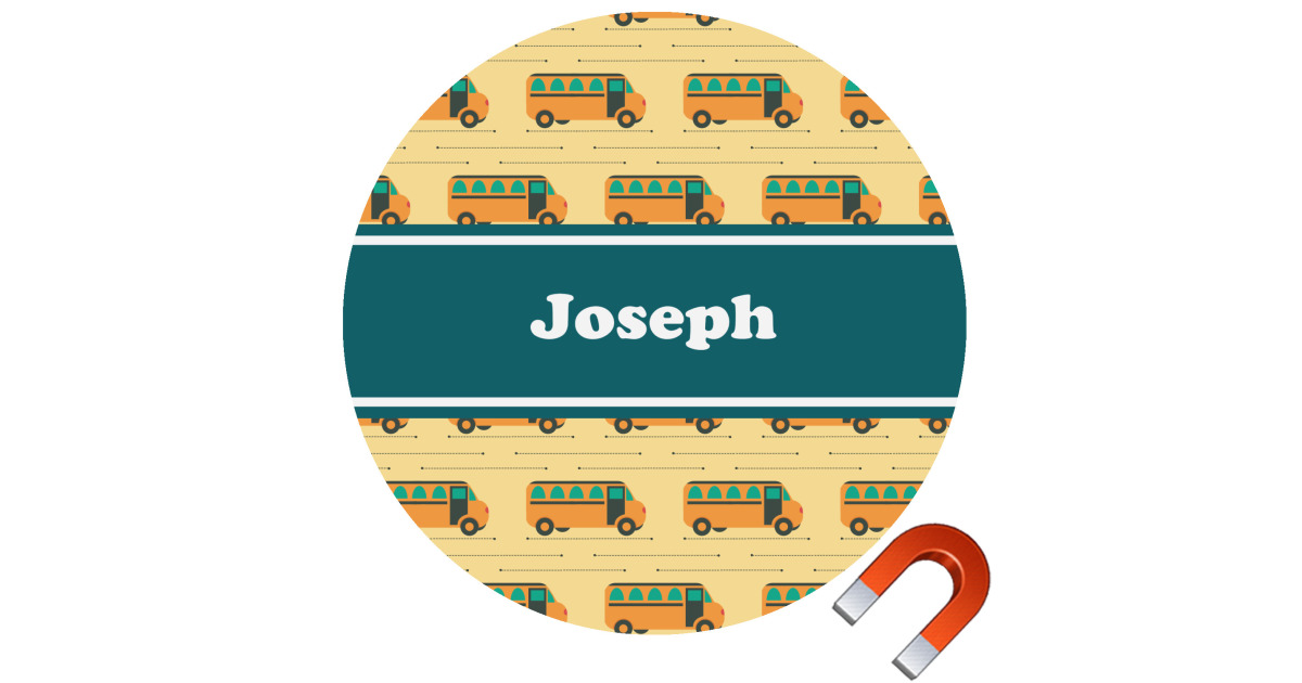 Custom School Bus Car Magnet (Personalized) | YouCustomizeIt