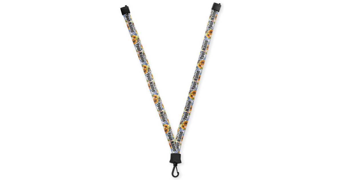 Custom Sunflowers Lanyard (Personalized) | YouCustomizeIt