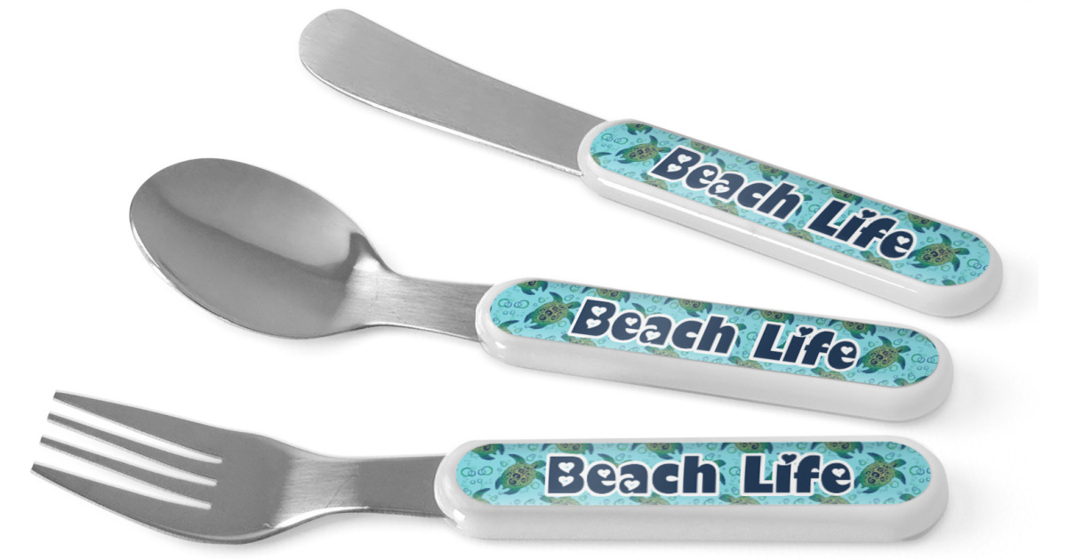 Custom Sea Turtles Kid's Flatware | YouCustomizeIt