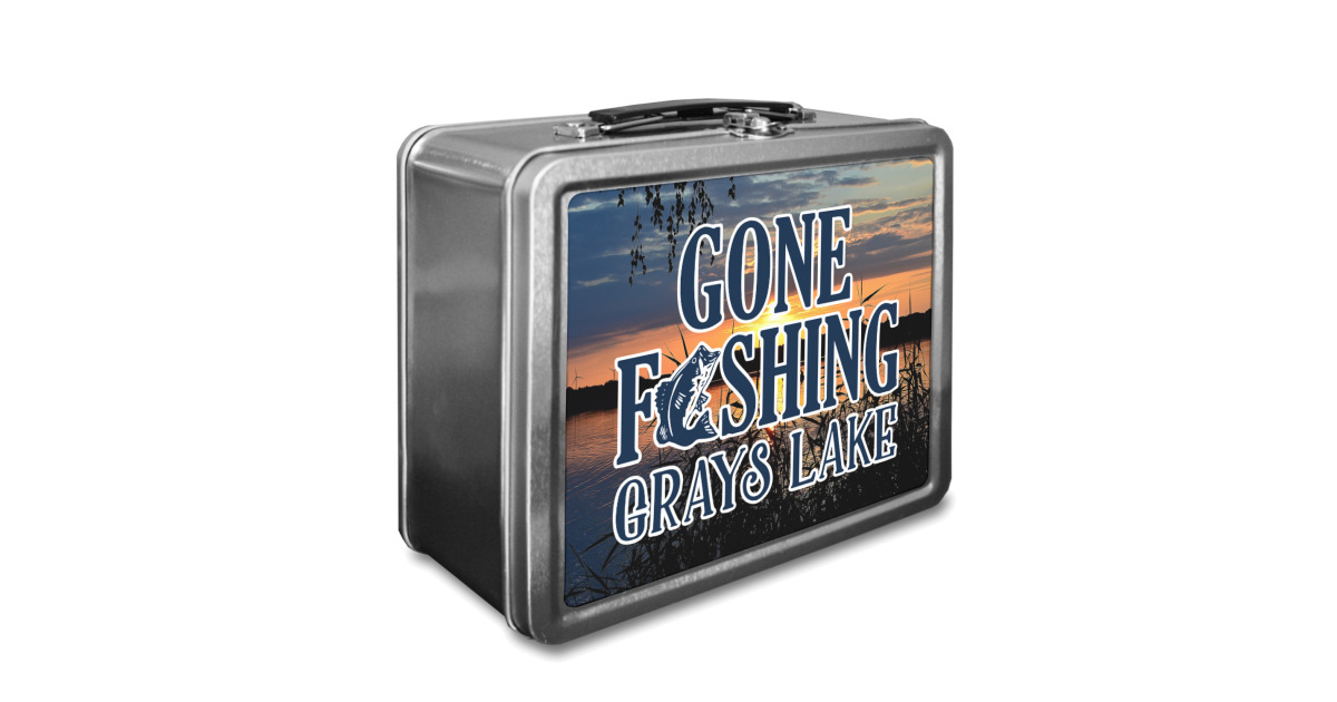 Custom Gone Fishing Lunch Box (Personalized) | YouCustomizeIt