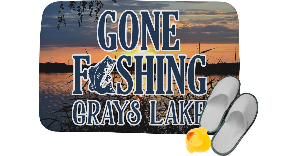 Custom Gone Fishing Woven Mat (Personalized) | YouCustomizeIt
