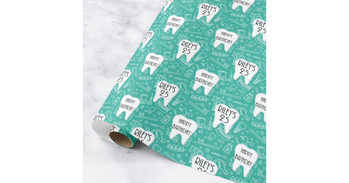 Custom Dental Hygienist Wrapping Paper Roll - Small (Personalized ...