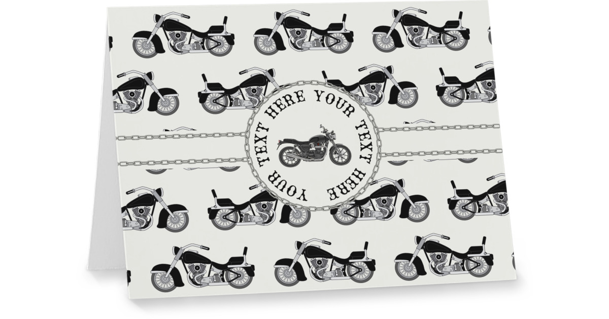 Custom Motorcycle Note cards (Personalized) | YouCustomizeIt