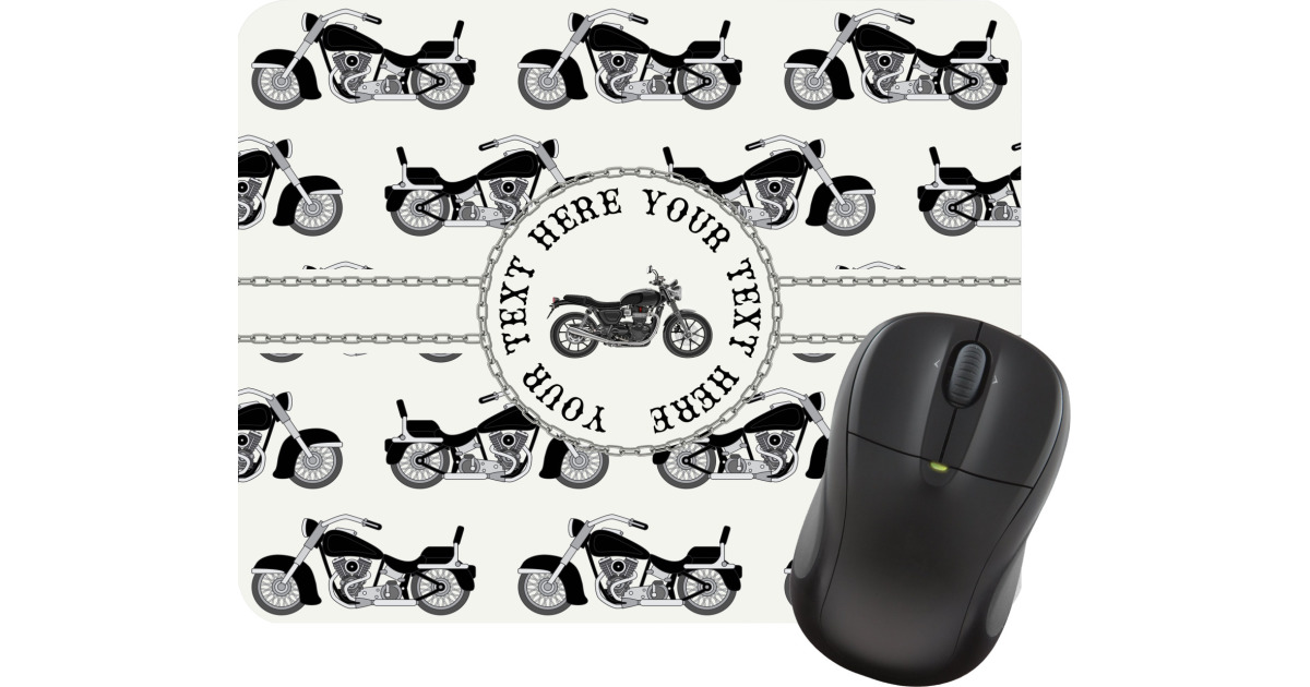 Custom Motorcycle Rectangular Mouse Pad (Personalized) | YouCustomizeIt