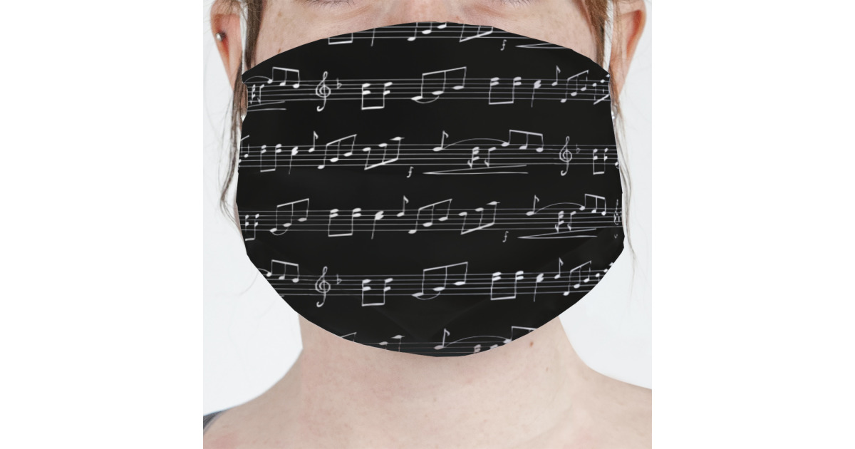 Custom Musical Notes Face Mask Cover | YouCustomizeIt