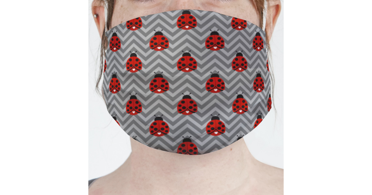 Custom Ladybugs & Chevron Face Mask Cover | YouCustomizeIt