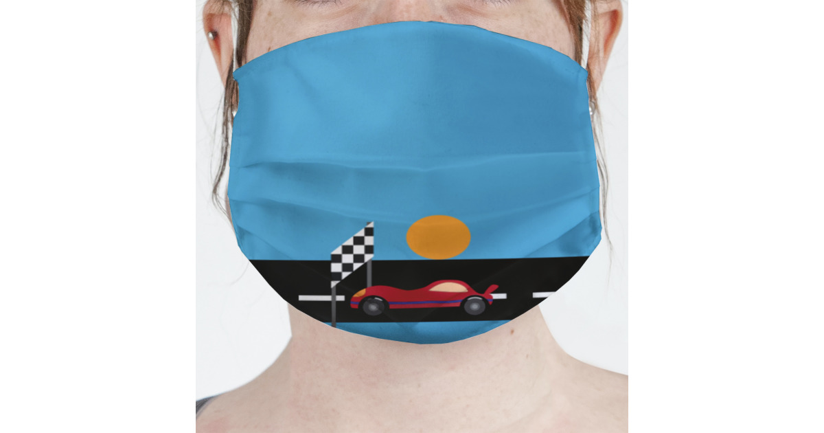 Custom Race Car Face Mask Cover (Personalized) | YouCustomizeIt