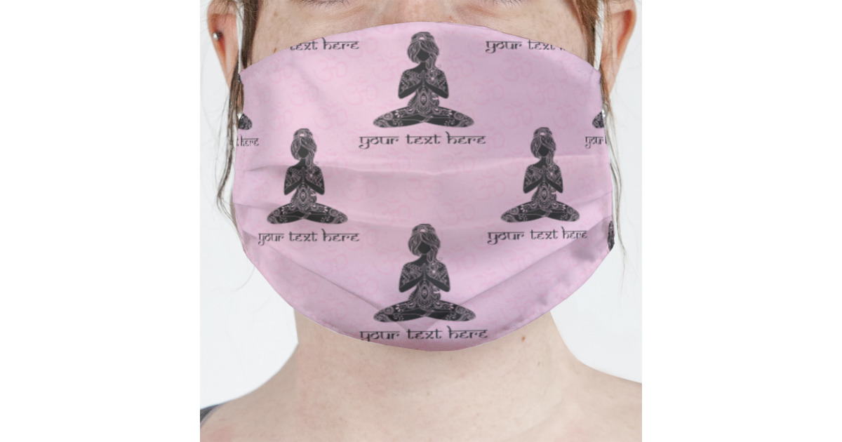 Custom Lotus Pose Face Mask Cover (Personalized) | YouCustomizeIt