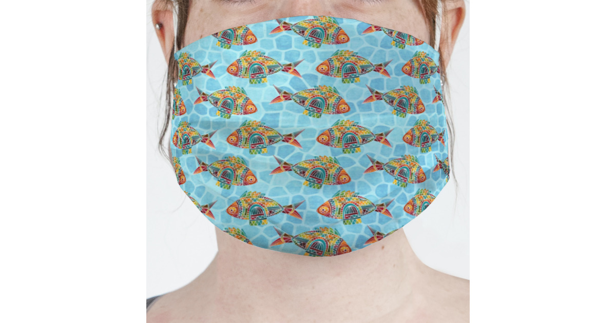 Custom Mosaic Fish Face Mask Cover | YouCustomizeIt
