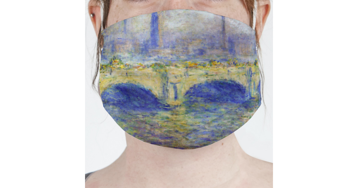 Custom Waterloo Bridge by Claude Monet Face Mask Cover | YouCustomizeIt