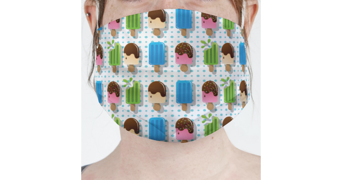 Custom Popsicles and Polka Dots Face Mask Cover | YouCustomizeIt