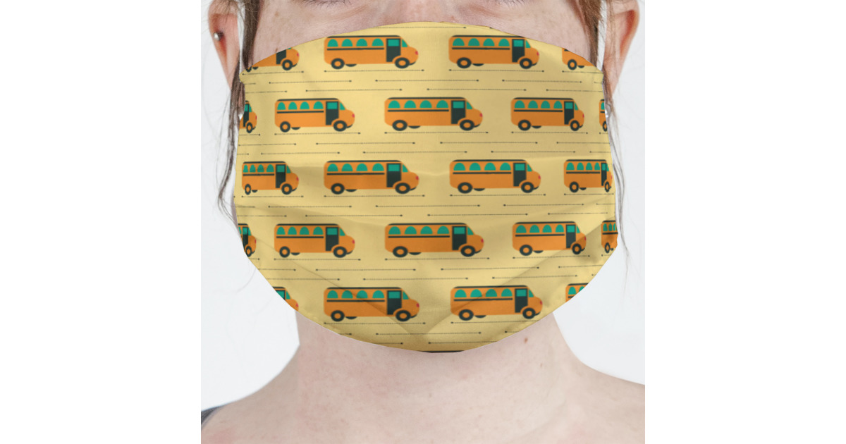 Custom School Bus Face Mask Cover | YouCustomizeIt