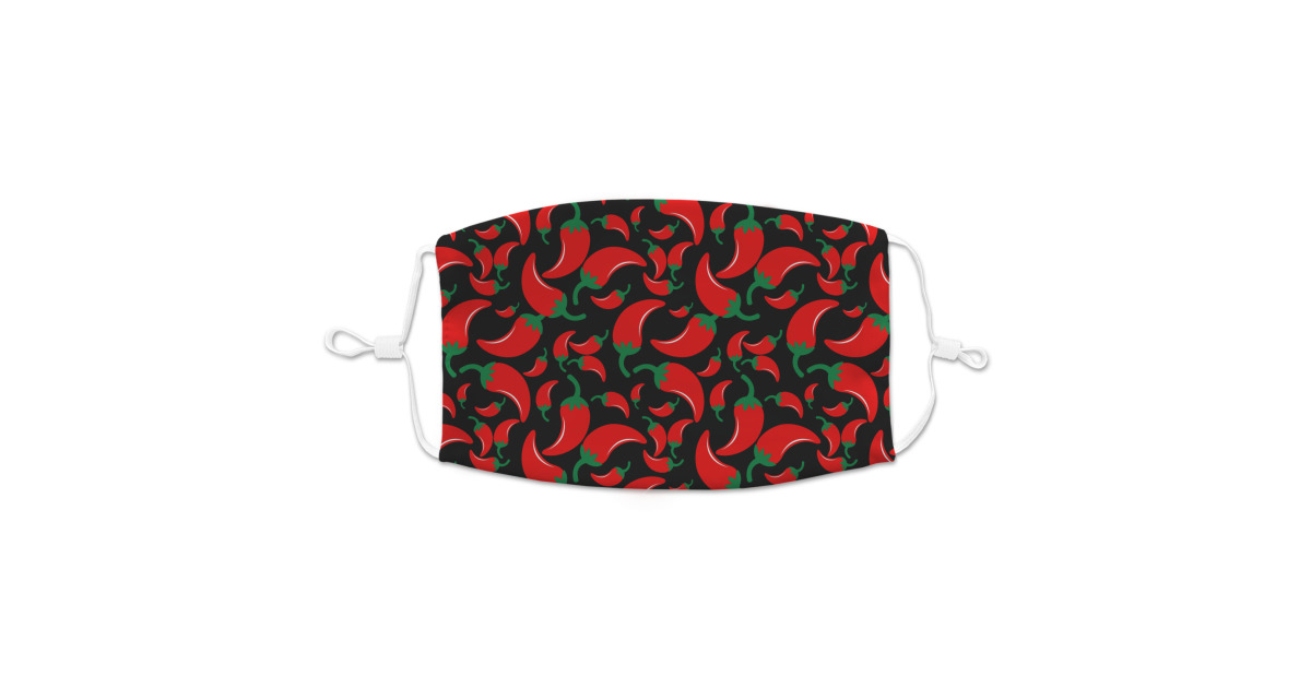 Custom Chili Peppers Adult Cloth Face Mask - XLarge | YouCustomizeIt