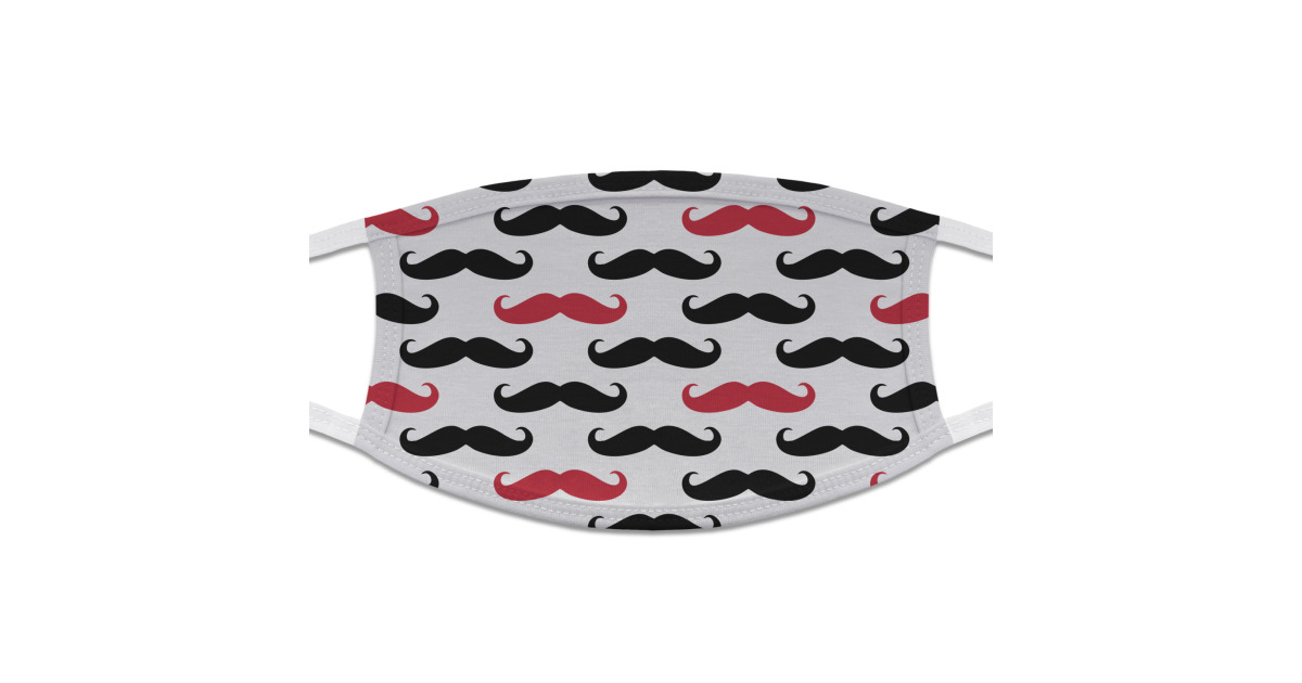 Custom Mustache Print Cloth Face Mask (T-Shirt Fabric) | YouCustomizeIt