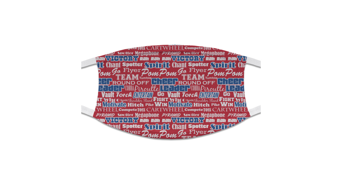 Cheerleader Cloth Face Mask (T-Shirt Fabric) (Personalized ...